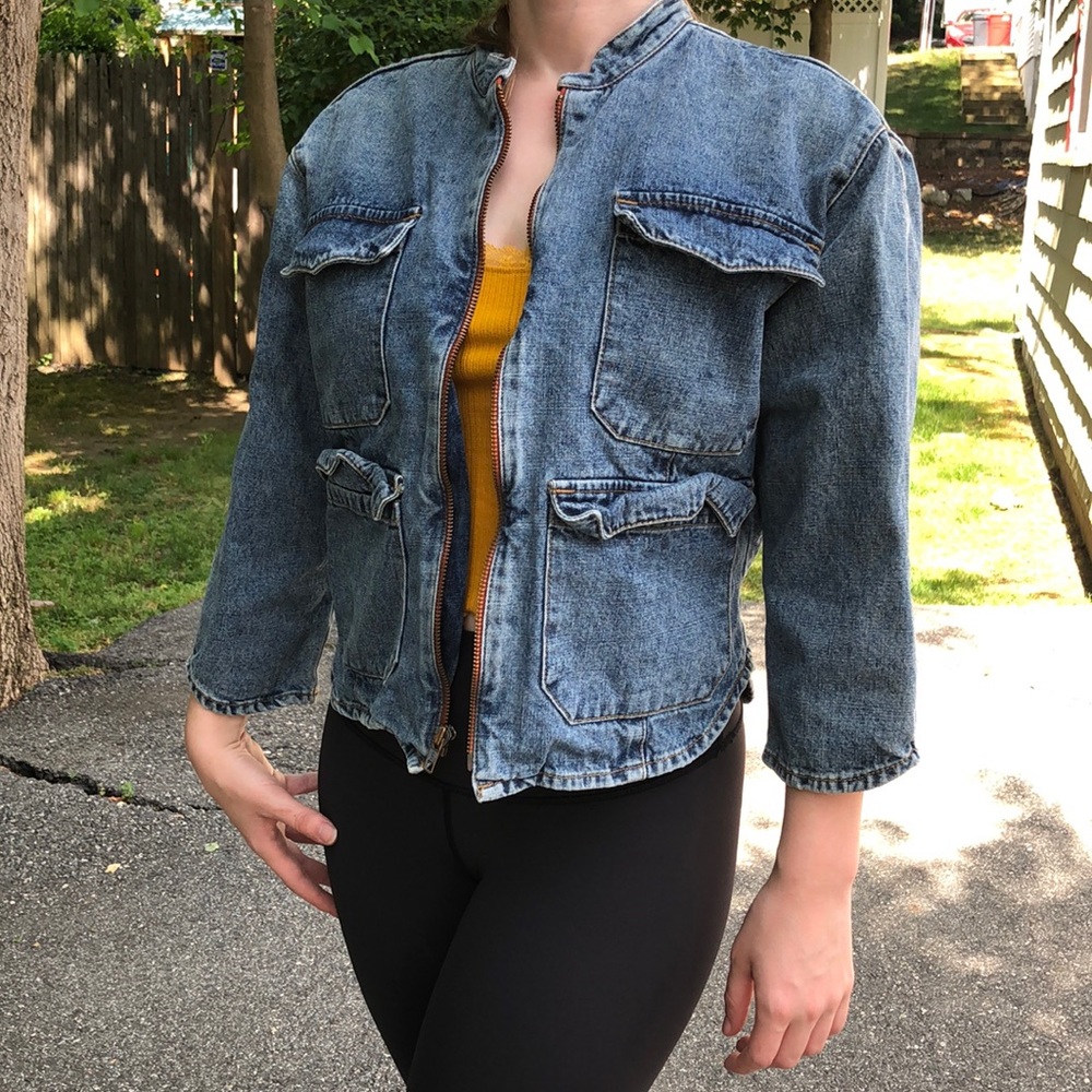 Jacket By Big Blue Jean Jacket With Pockets - Gem